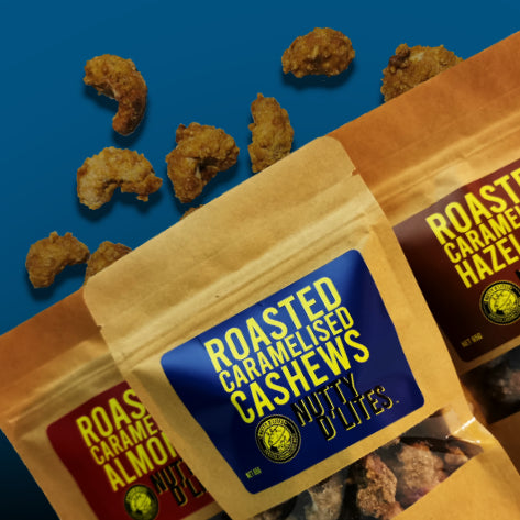 Caramelised Nuts Cashews, Almonds, Hazelnuts | Nutty D'Lites